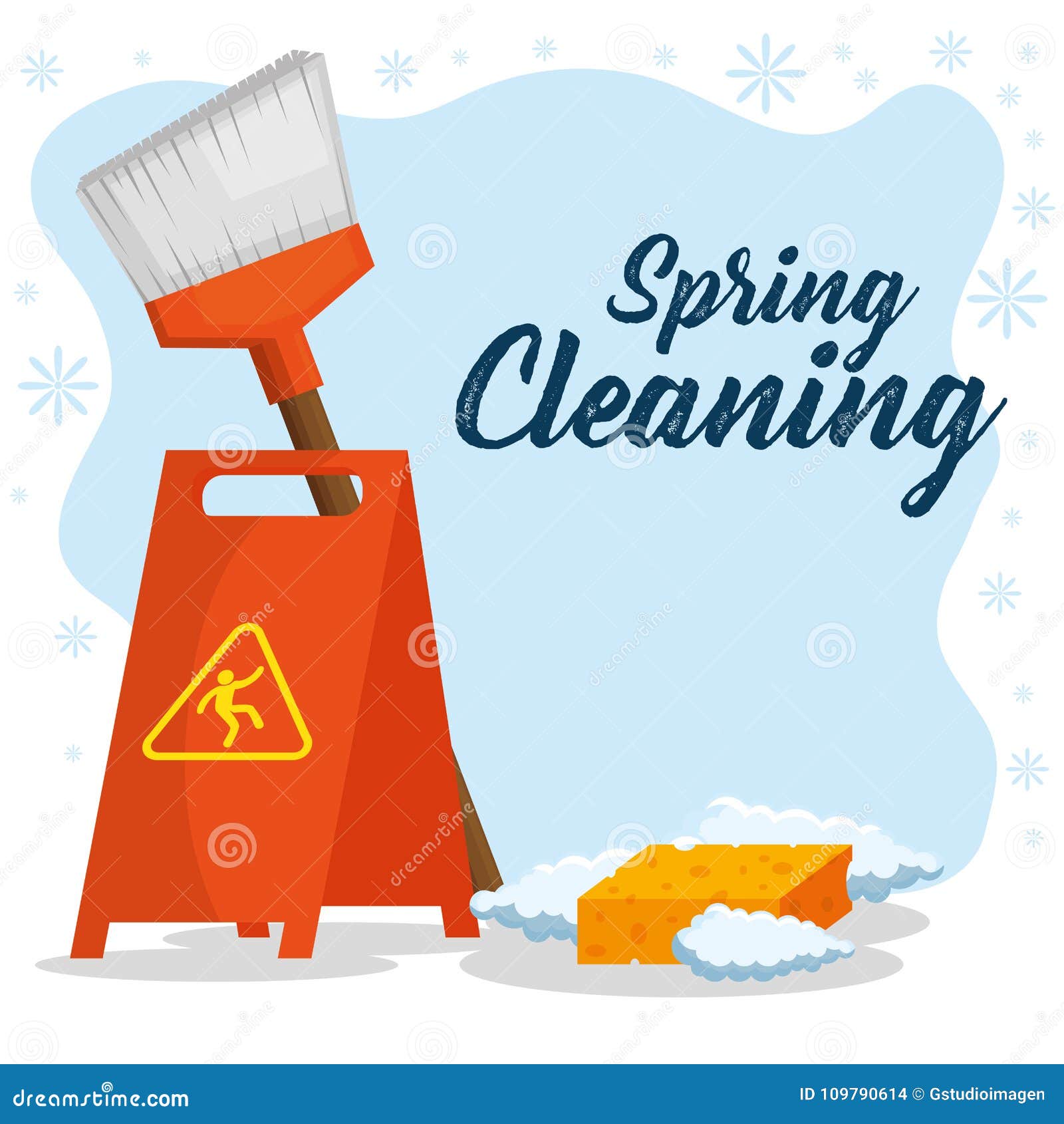 Spring cleaning design stock vector. Illustration of domestic - 109790614