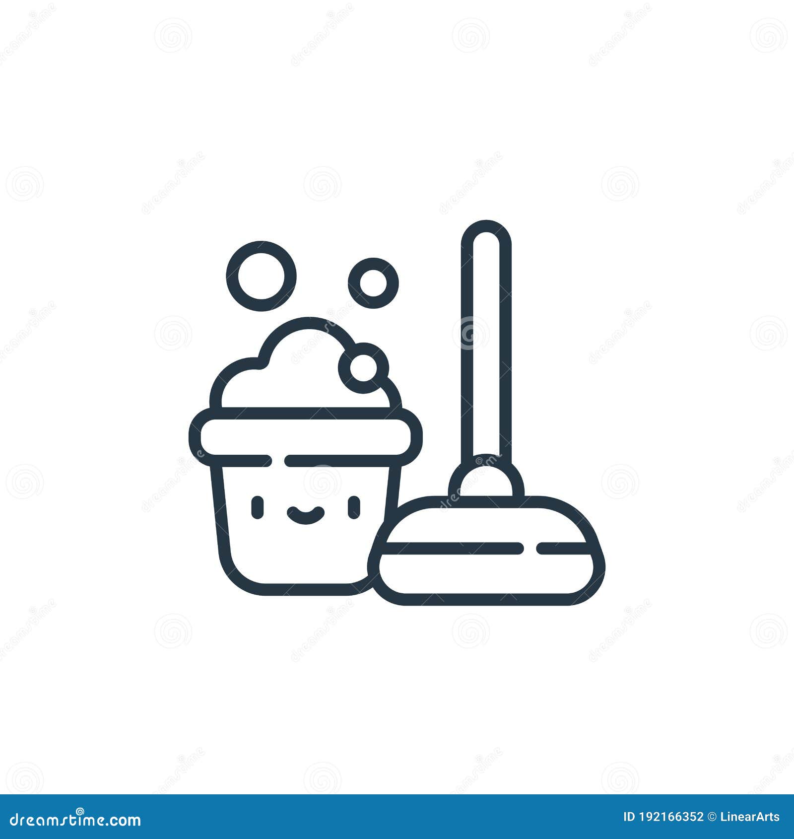 Spring Cleaning Icon Vector from Spring Concept. Thin Line Illustration ...