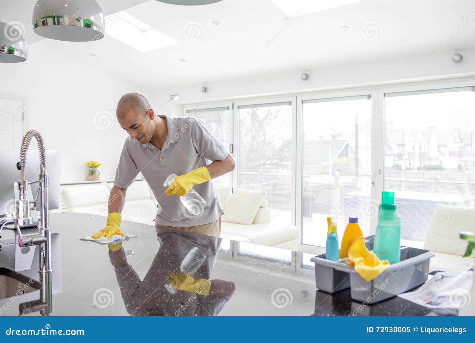 Spring Cleaning stock image. Image of casual, daytime - 72930005