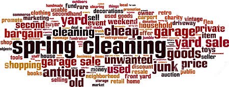 Spring cleaning word cloud stock vector. Illustration of books - 169104056