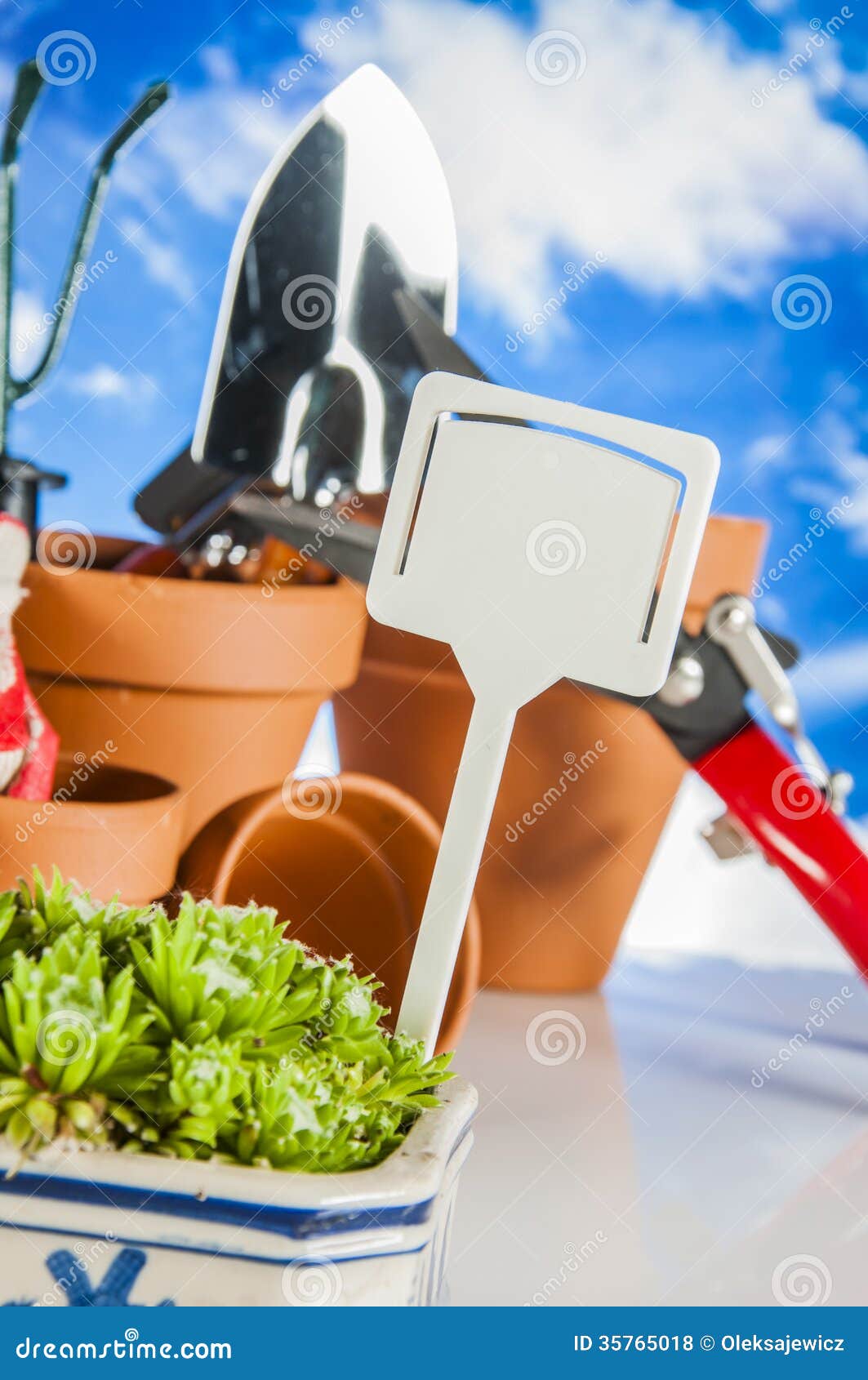 Spring Climate with Gardening Stuff Stock Photo - Image of nature, seed ...