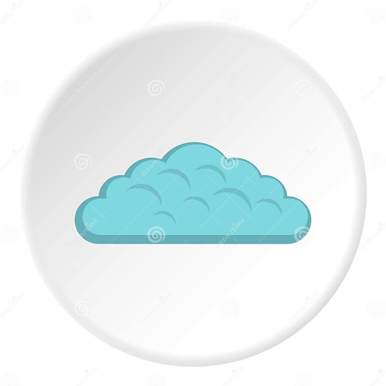 Spring cloud icon circle stock vector. Illustration of blue - 95331628