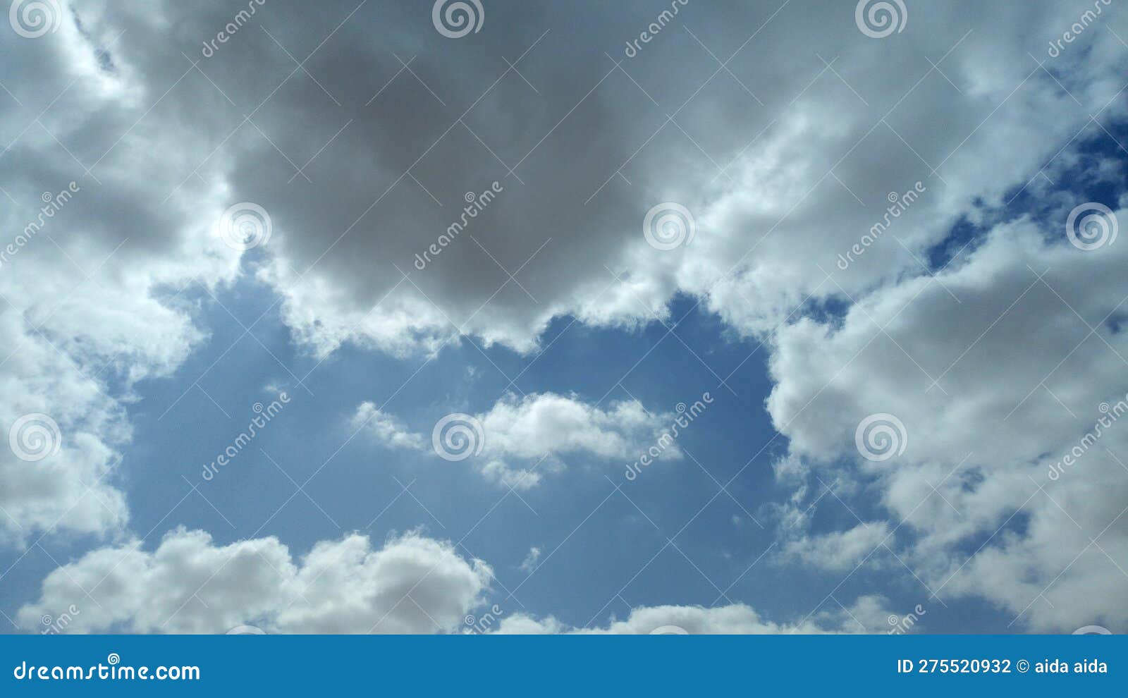 Spring Clouds in a Clear, Pollution-free African Sky Stock Photo ...
