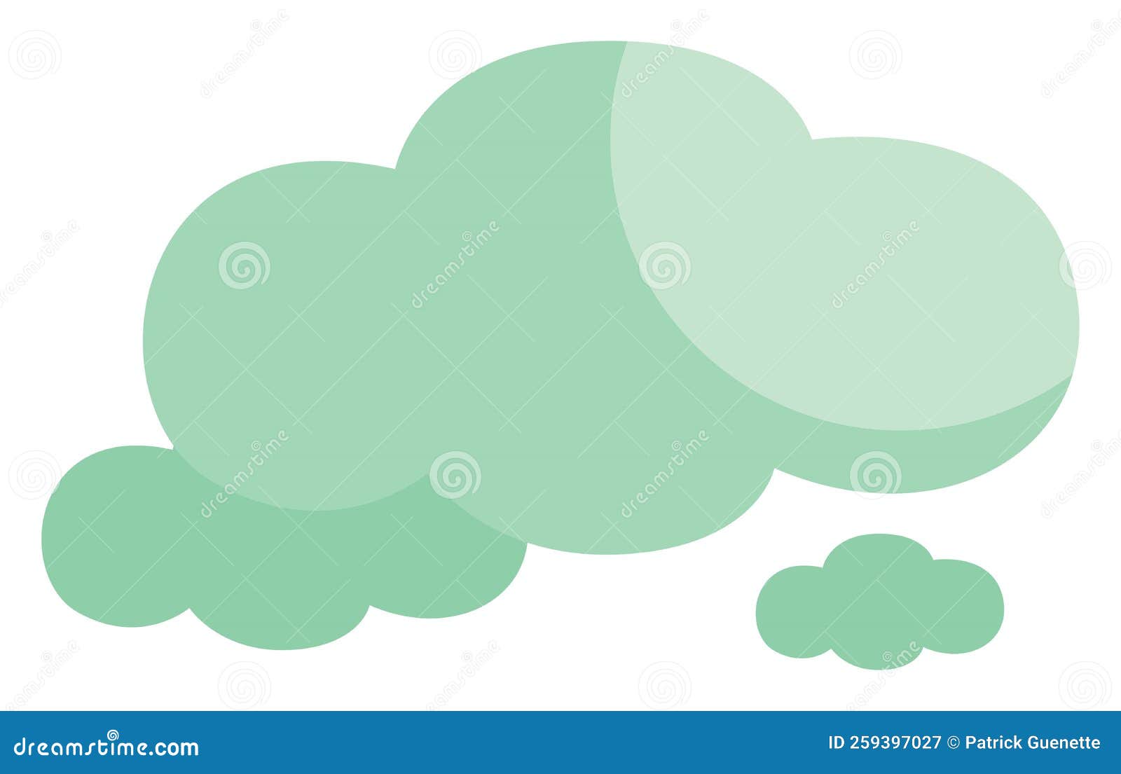 Spring Sky, Clouds, Precipitation, Rain, Snow, Hail. Vector ...