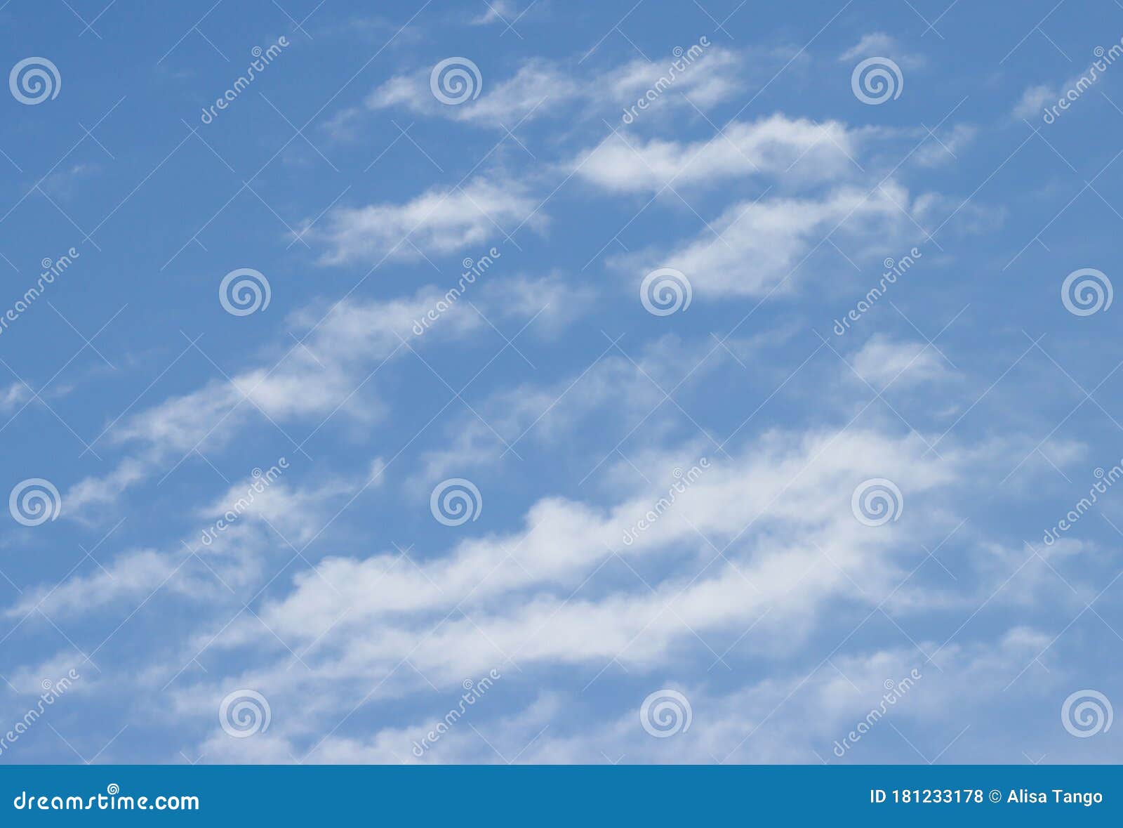 Spring clouds in the sky stock photo. Image of sunny - 181233178