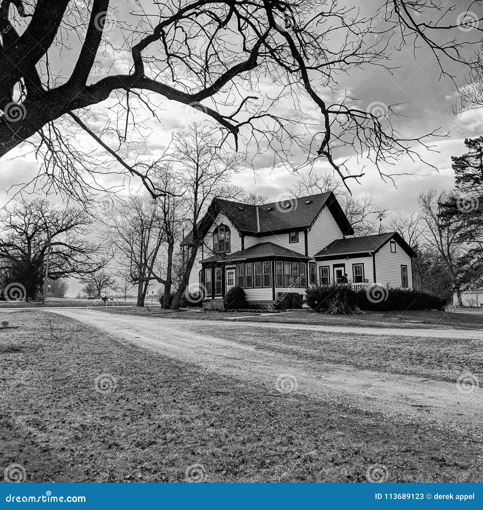 Gothic Farm House Royalty-Free Stock Photo | CartoonDealer.com #54373389