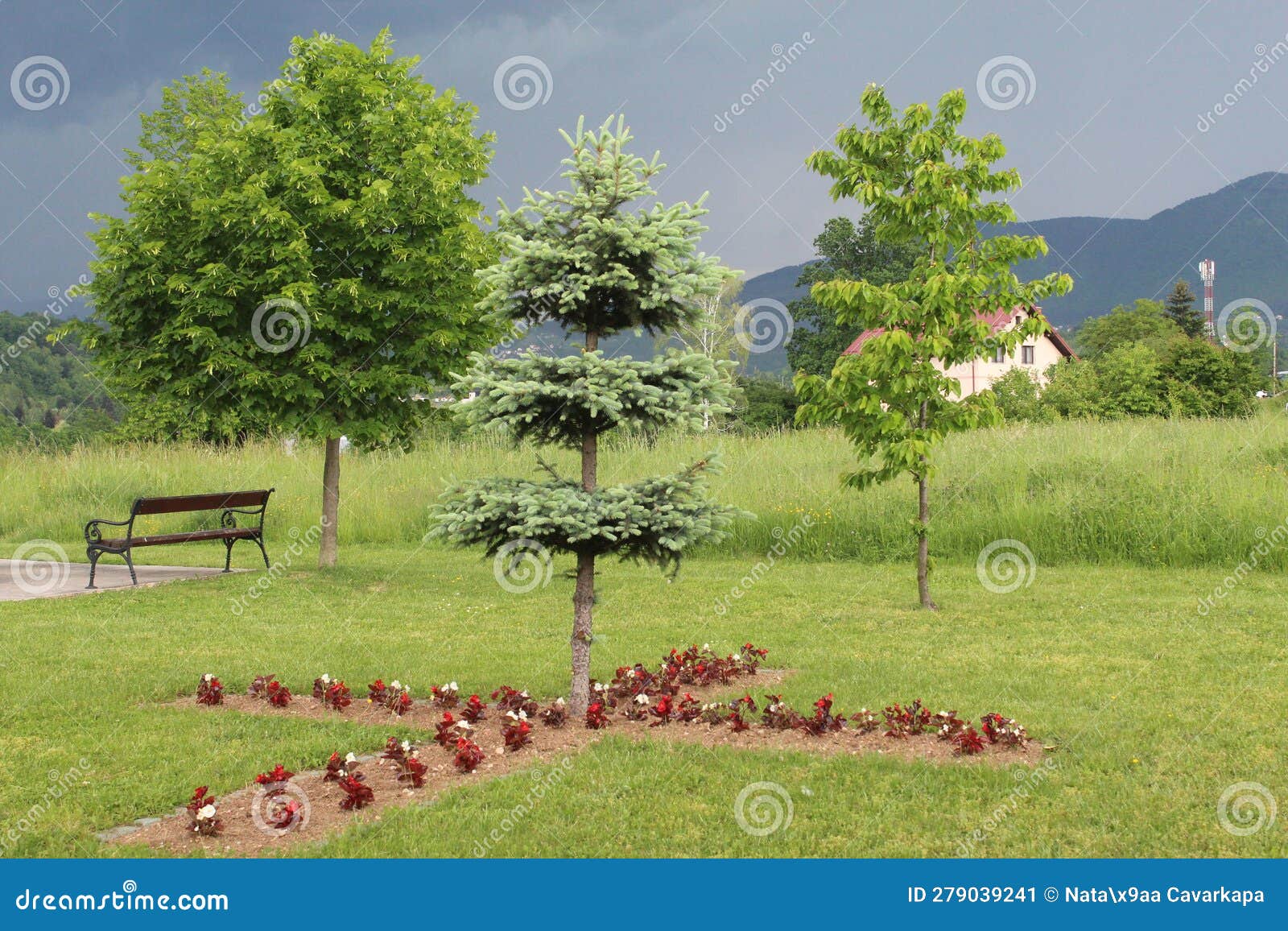 Spring Cloudy Sky and Dramatic before Rain Natura Stock Image - Image ...