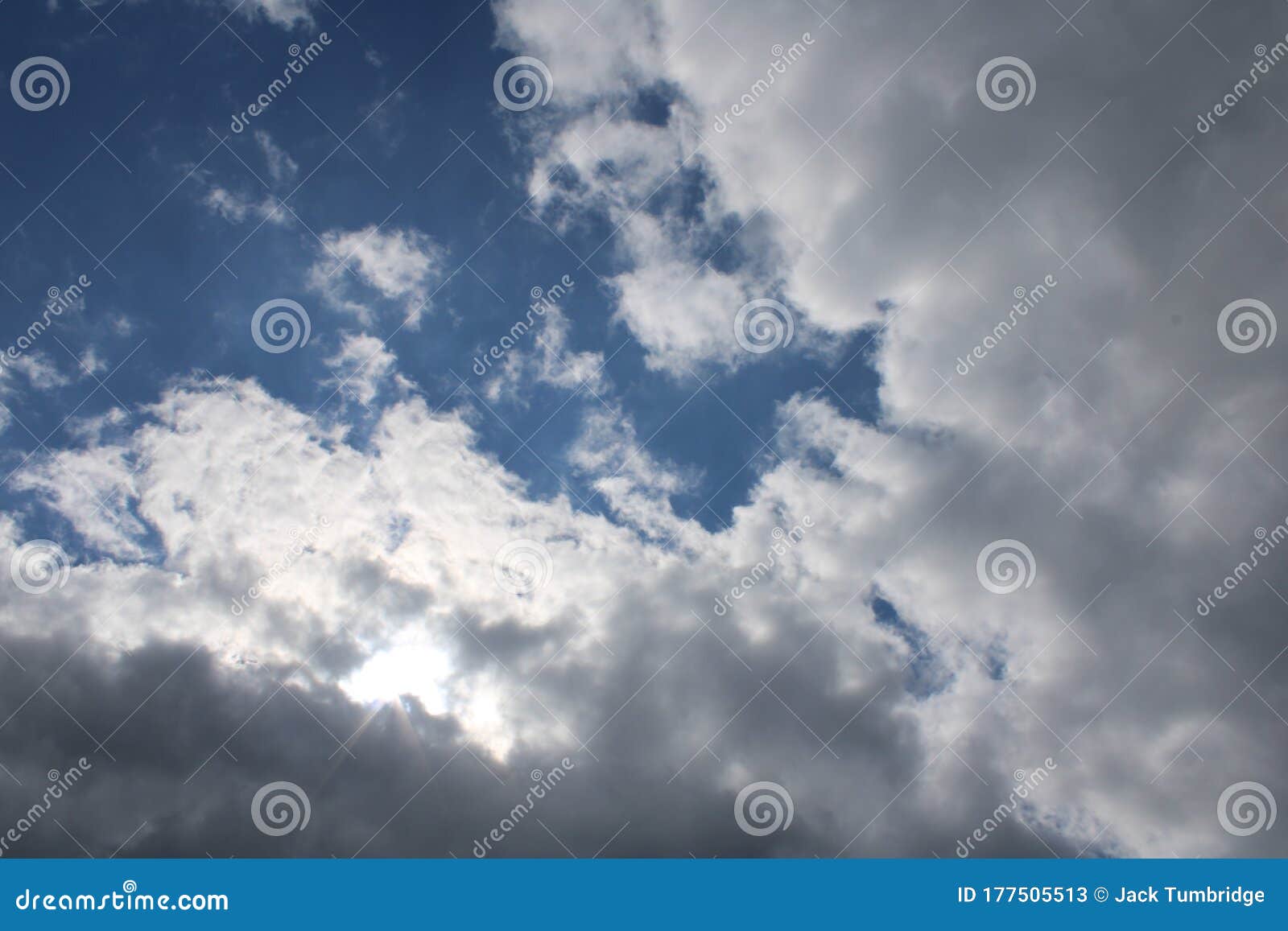 Spring Cloudy Sky with sun stock image. Image of climate - 177505513
