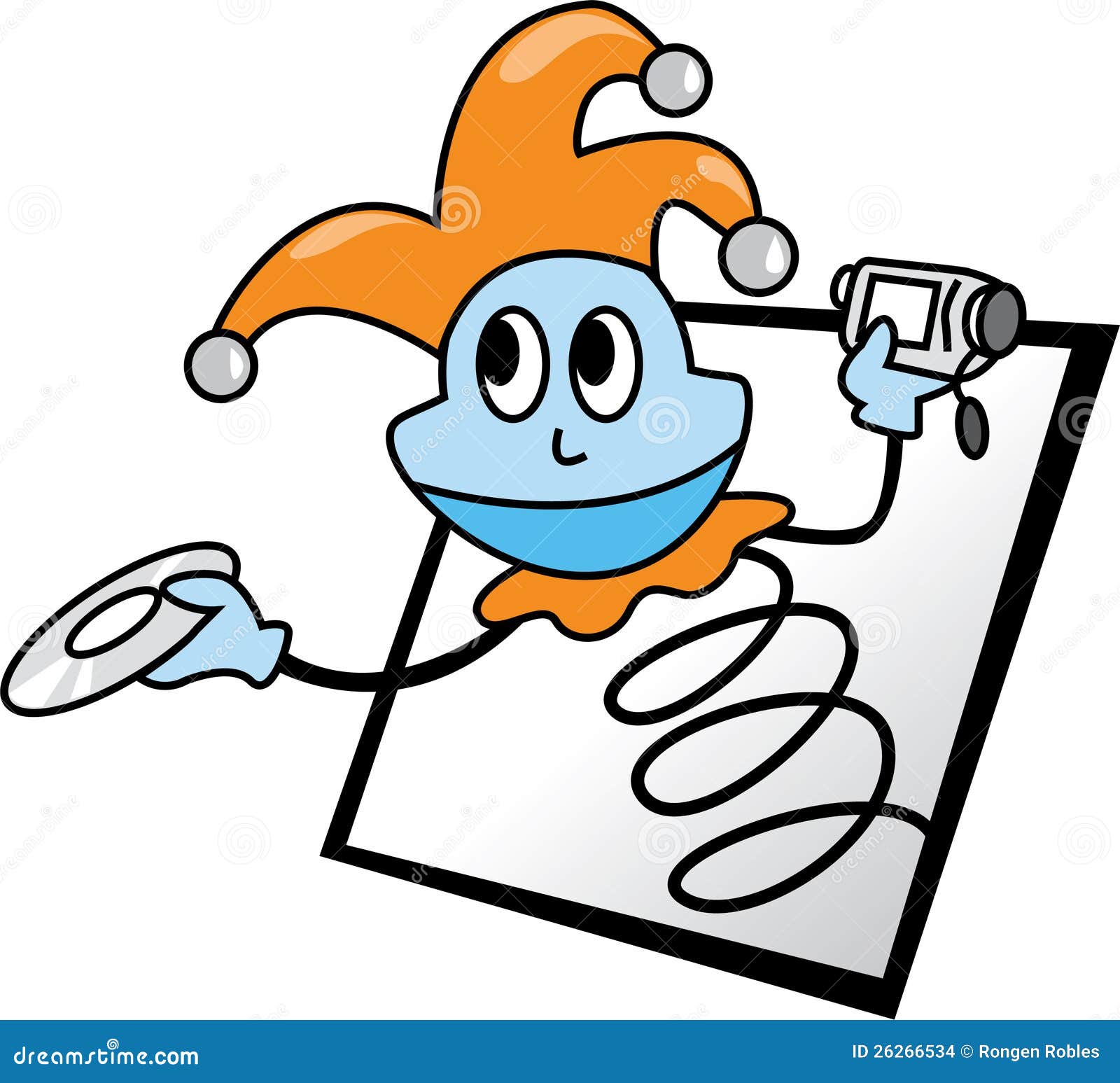 Spring Clown stock illustration. Illustration of outside - 26266534