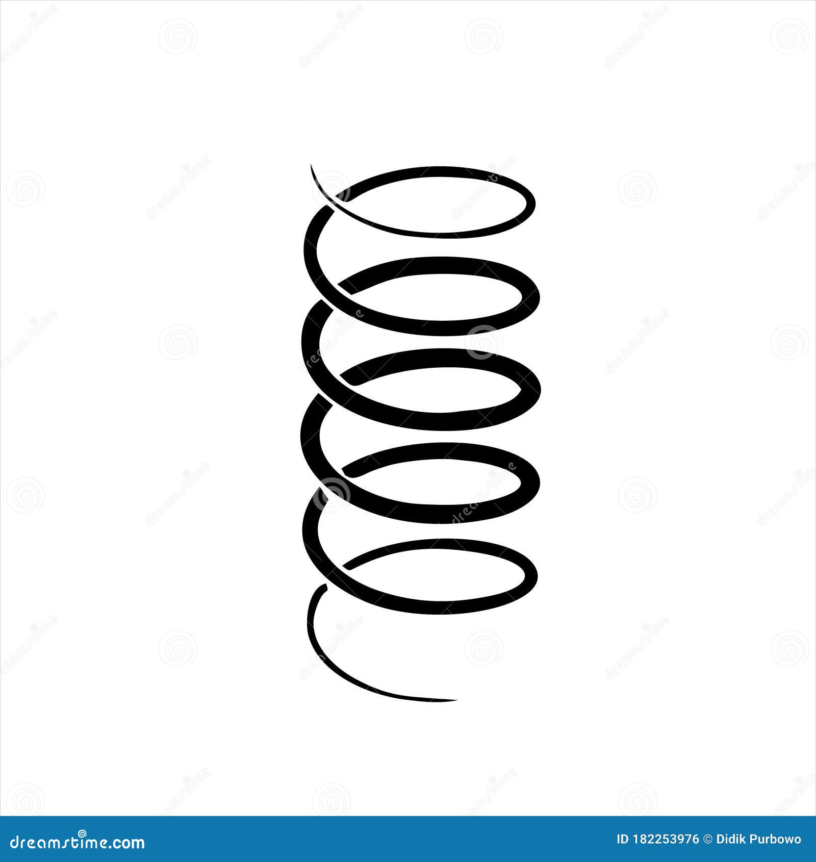 Spring Coil Icon. Isometric of Spring Coil Vector Icon for Web Design ... Spring Coil Icon. Isometric of Spring Coil Vector Icon for Web Design ...