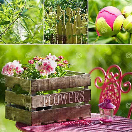 Spring collage stock image. Image of lantern, plum, purple - 28794139