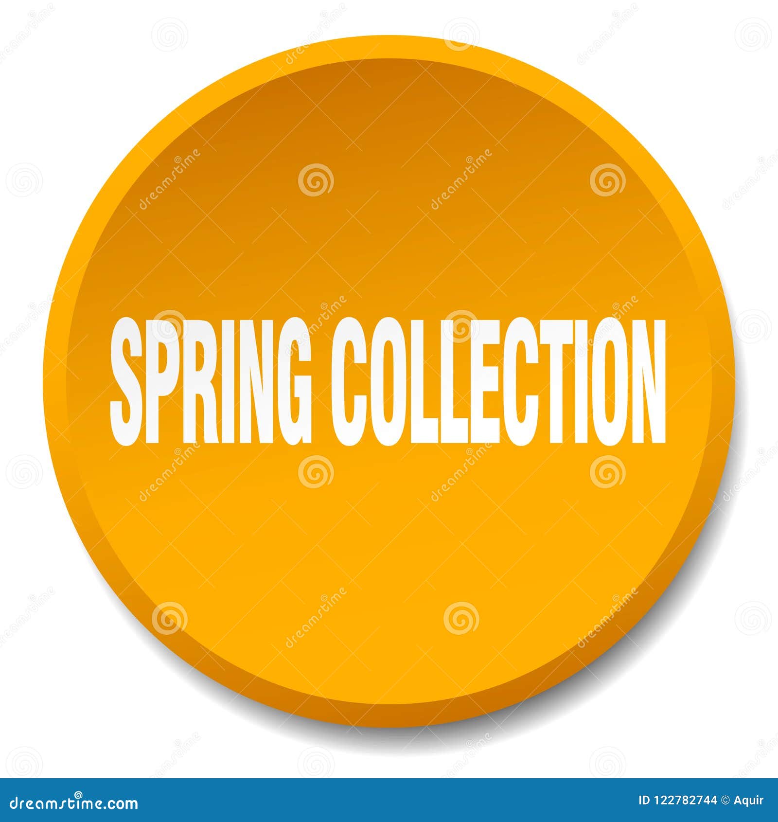Spring collection button stock vector. Illustration of push - 122782744