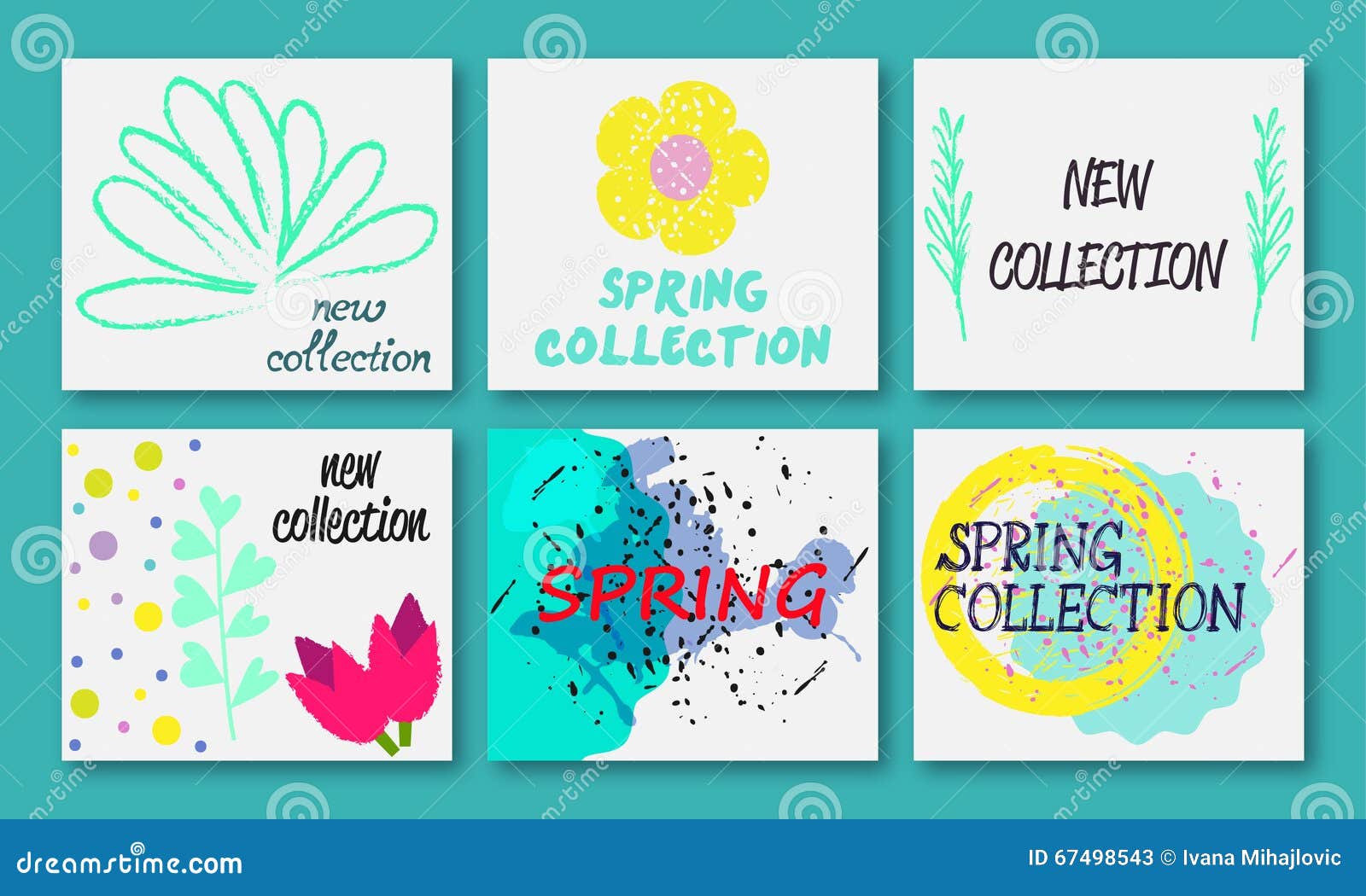 Spring Collection Design stock illustration. Illustration of splash ...