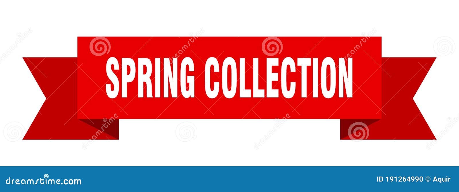 Spring collection ribbon. stock vector. Illustration of element - 191264990