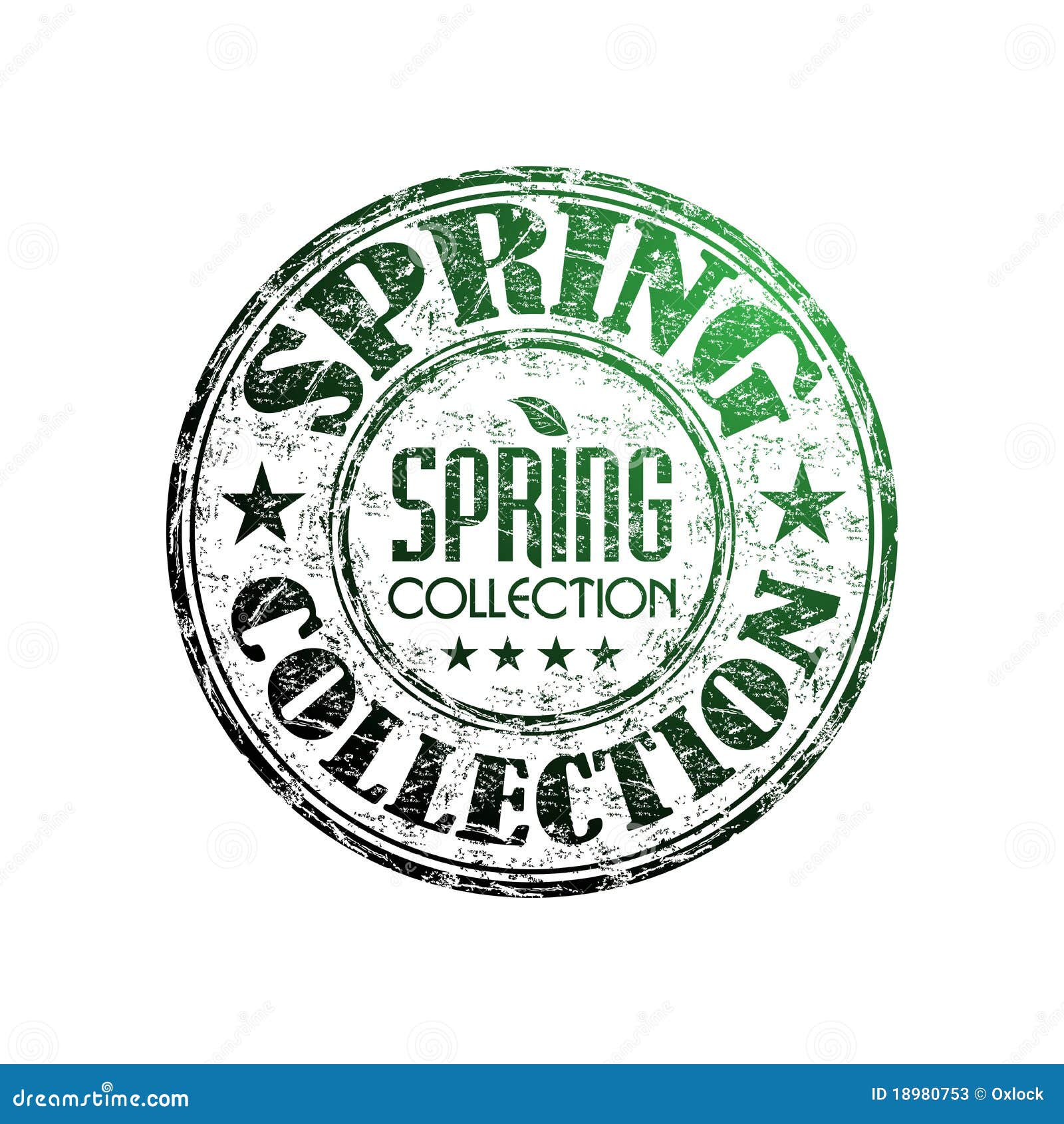 Spring Collection Rubber Stamp Stock Vector - Illustration of graphic ...