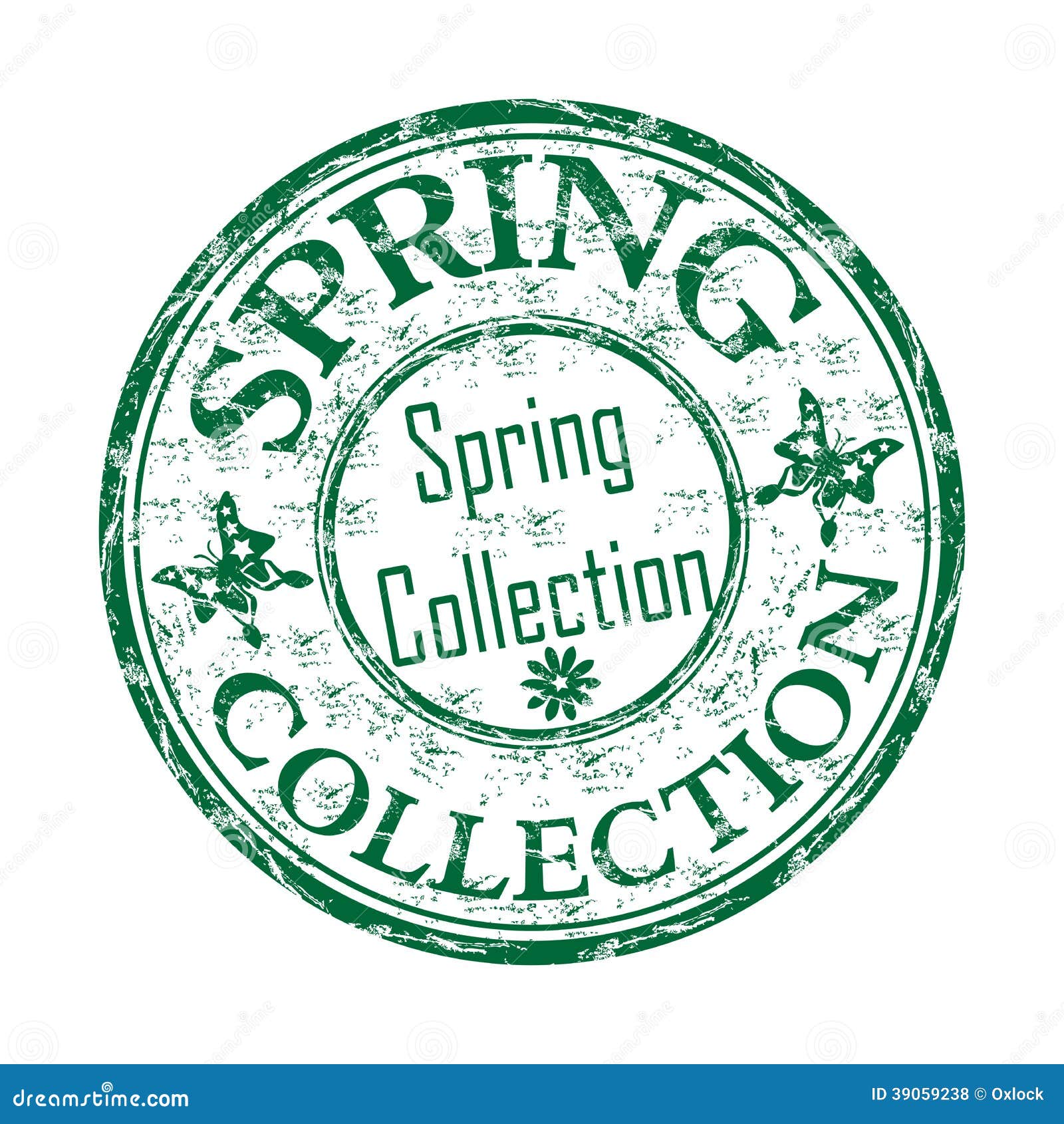 Spring Collection Rubber Stamp Stock Vector - Illustration of ...