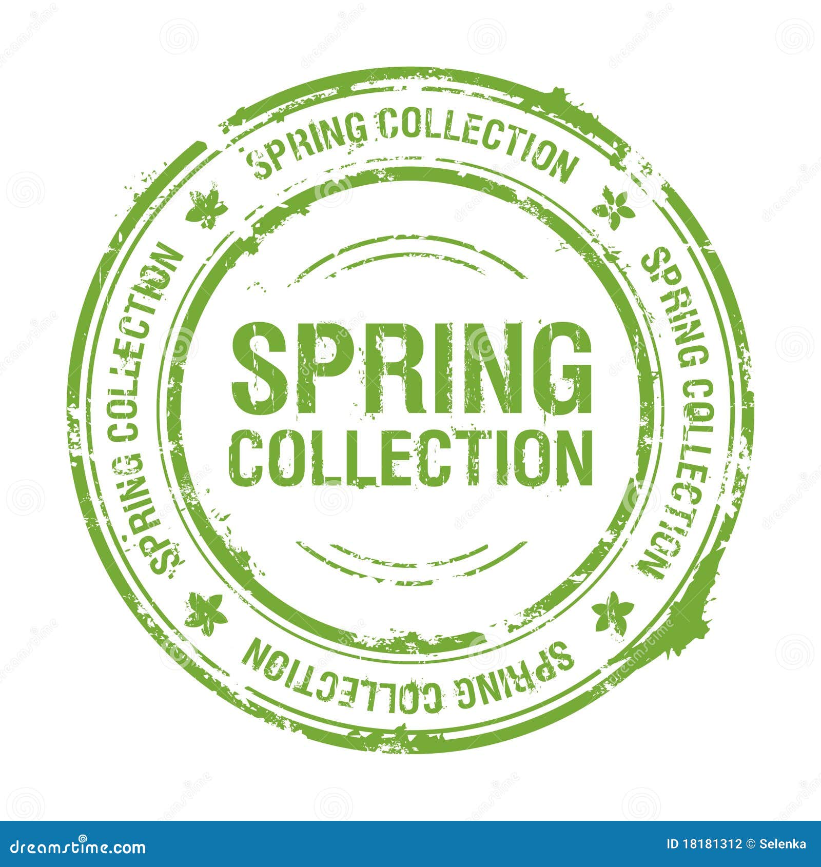 Spring collection stamp stock vector. Illustration of document - 18181312