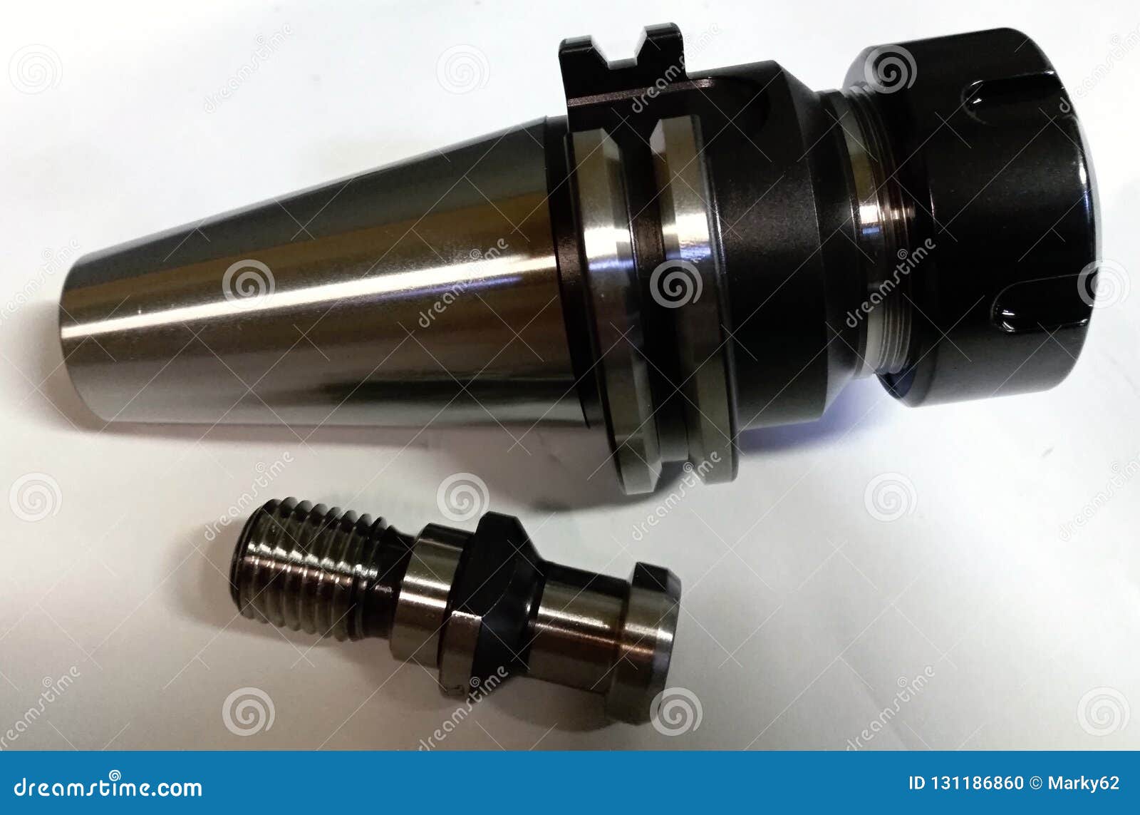 Spring collet chuck system stock photo. Image of industrial - 131186860