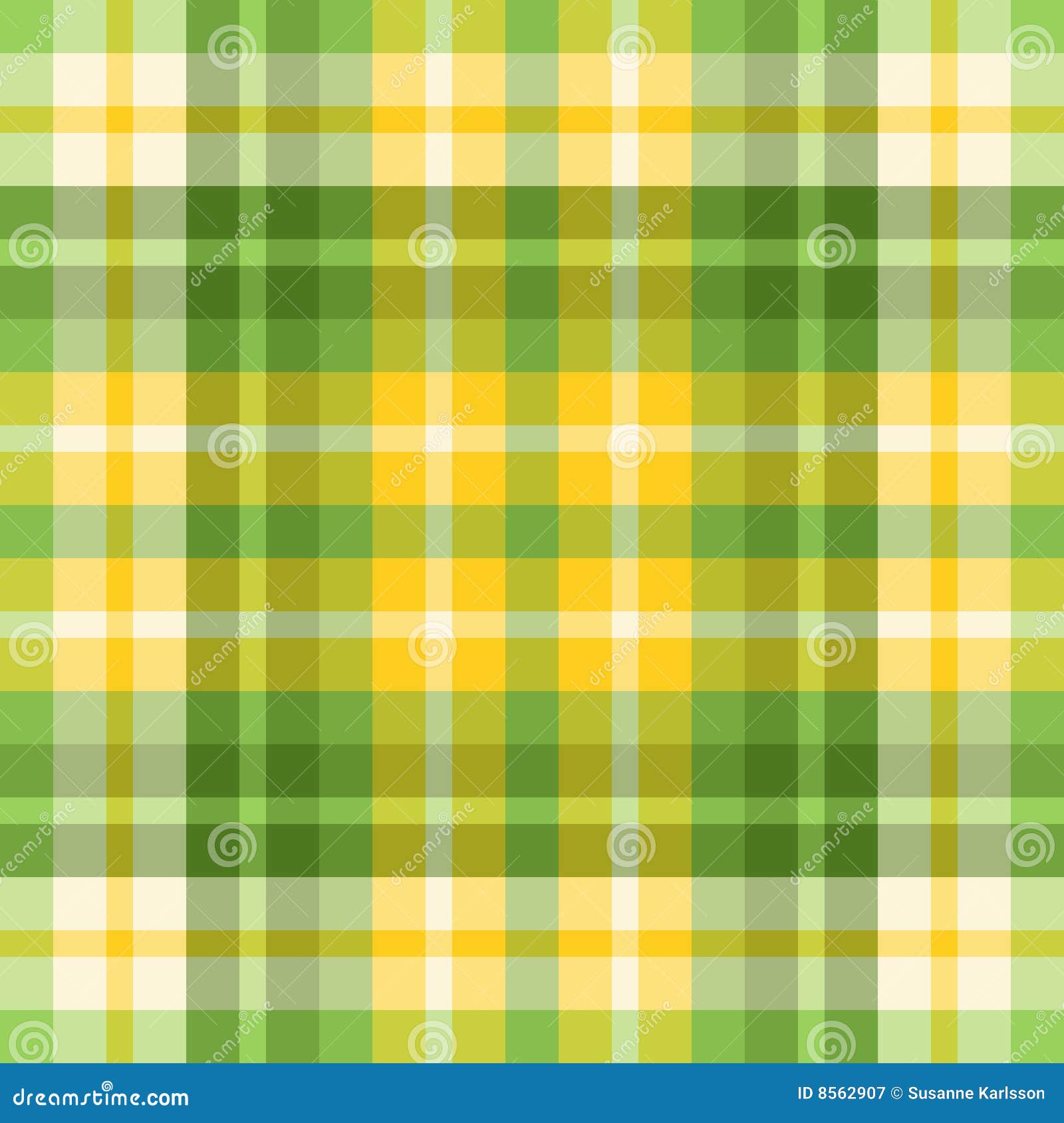 Spring Colored Green and Yellow Plaid Stock Vector - Illustration of ...