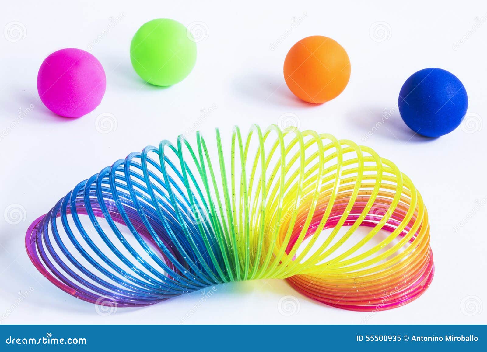 Spring stock image. Image of balls, rubber, play, children - 55500935