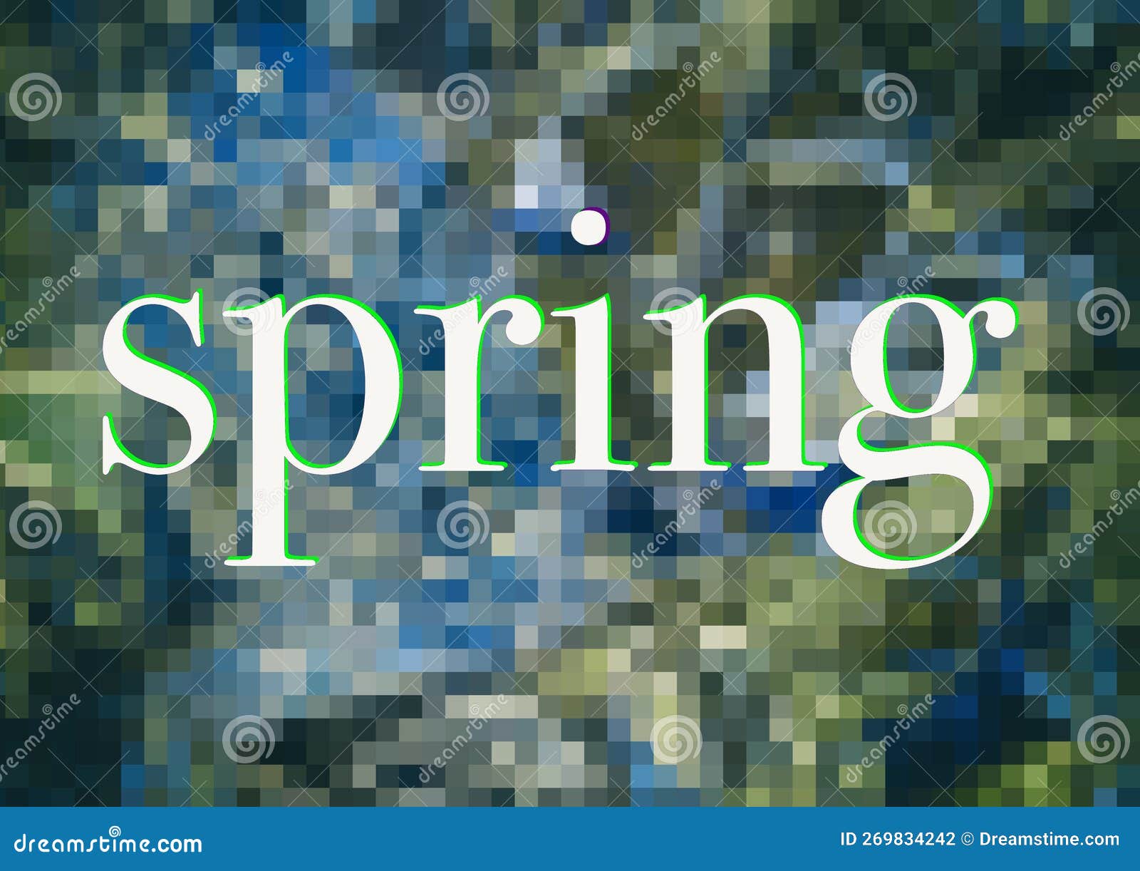 Spring colourful sign stock illustration. Illustration of pattern ...