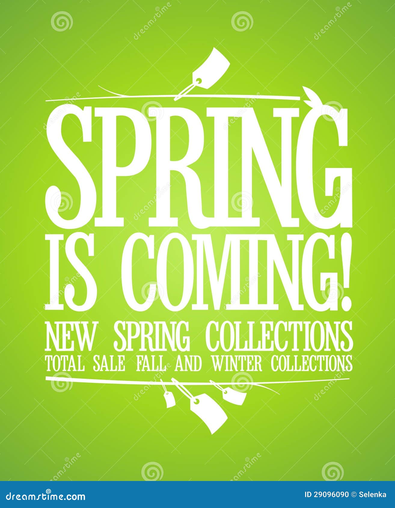 Spring is coming design. stock vector. Illustration of fashion - 29096090