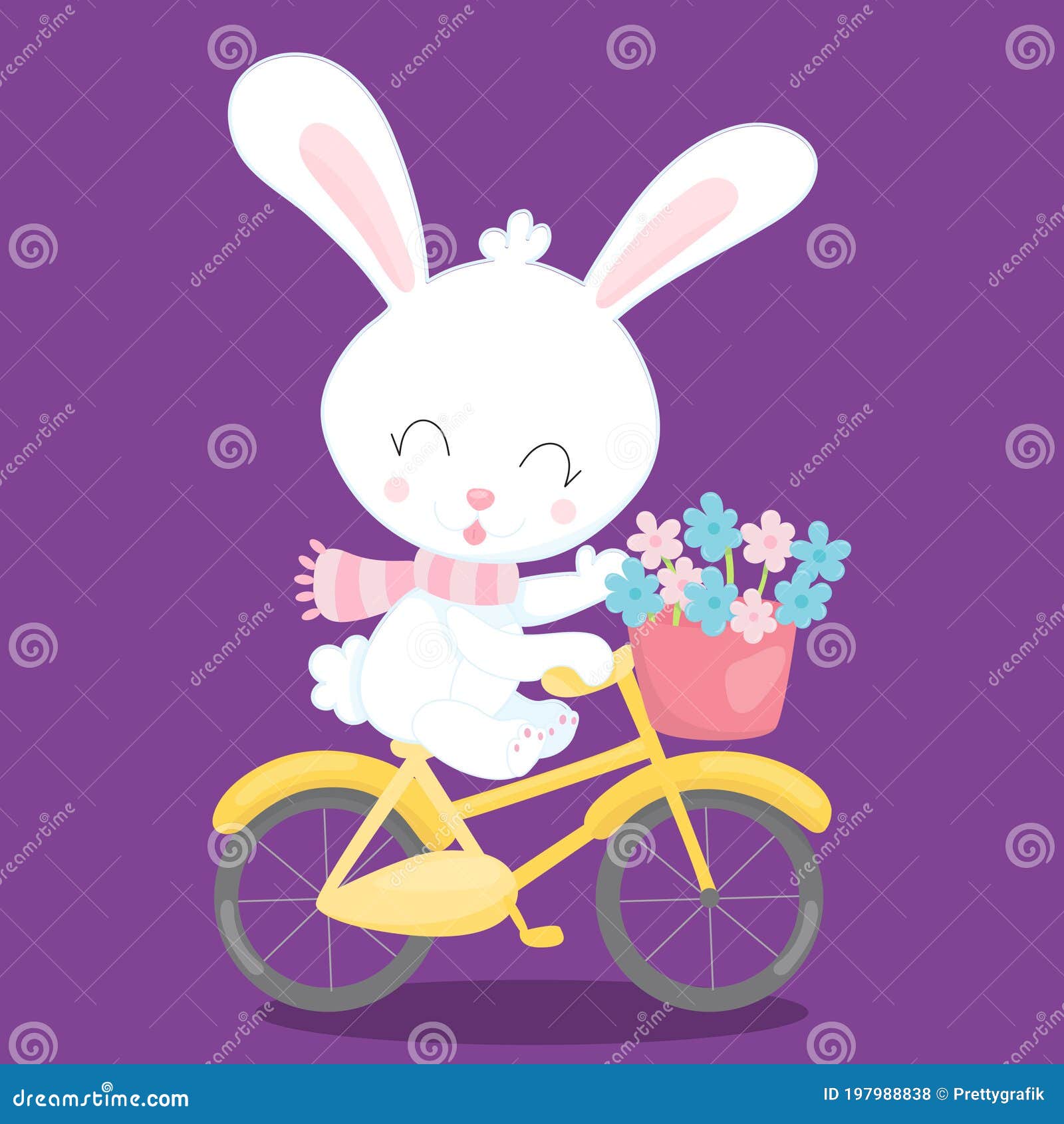 SPRING is COMING RABBIT 04 stock vector. Illustration of rabbit - 197988838