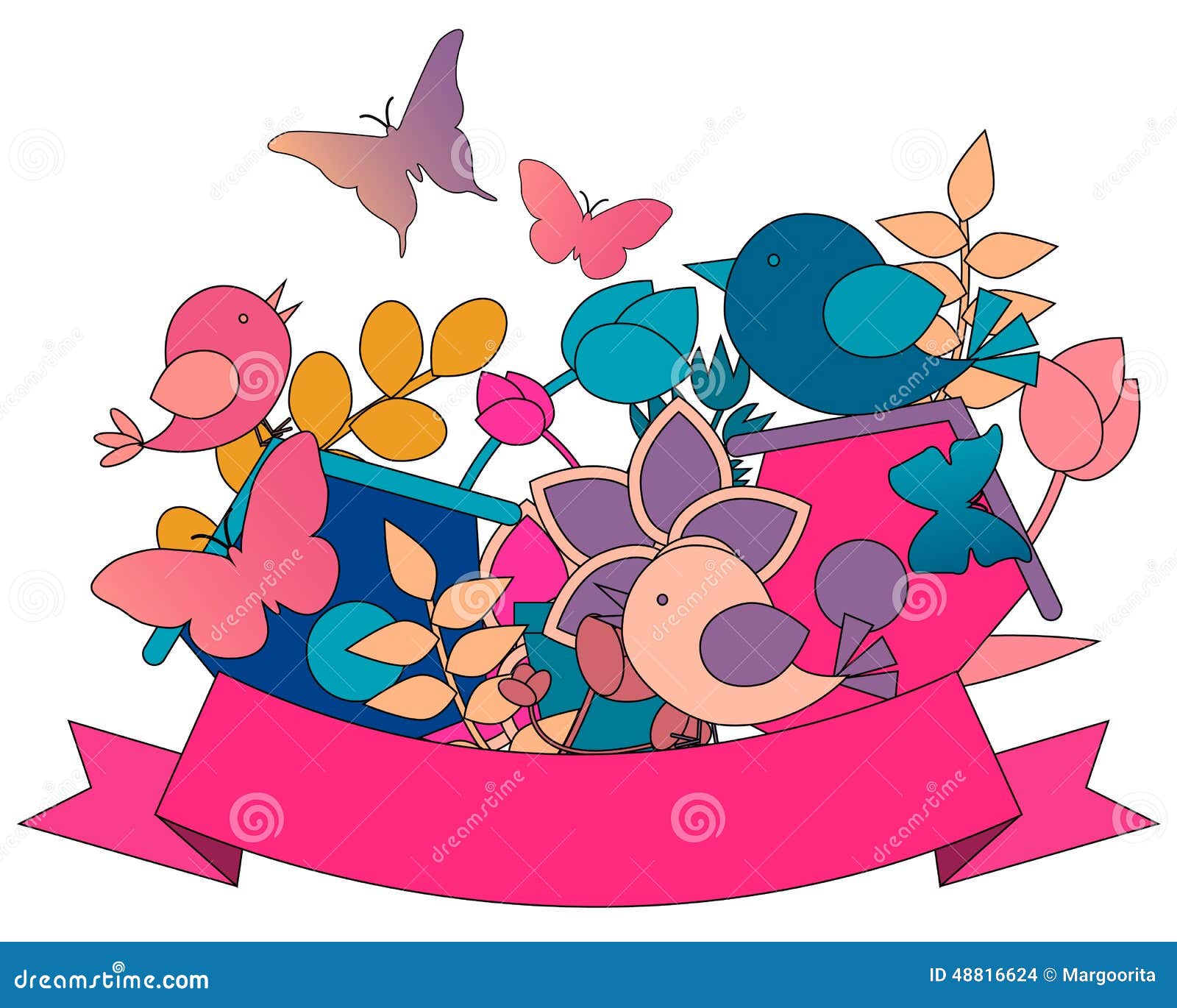 Spring concept stock vector. Illustration of background - 48816624