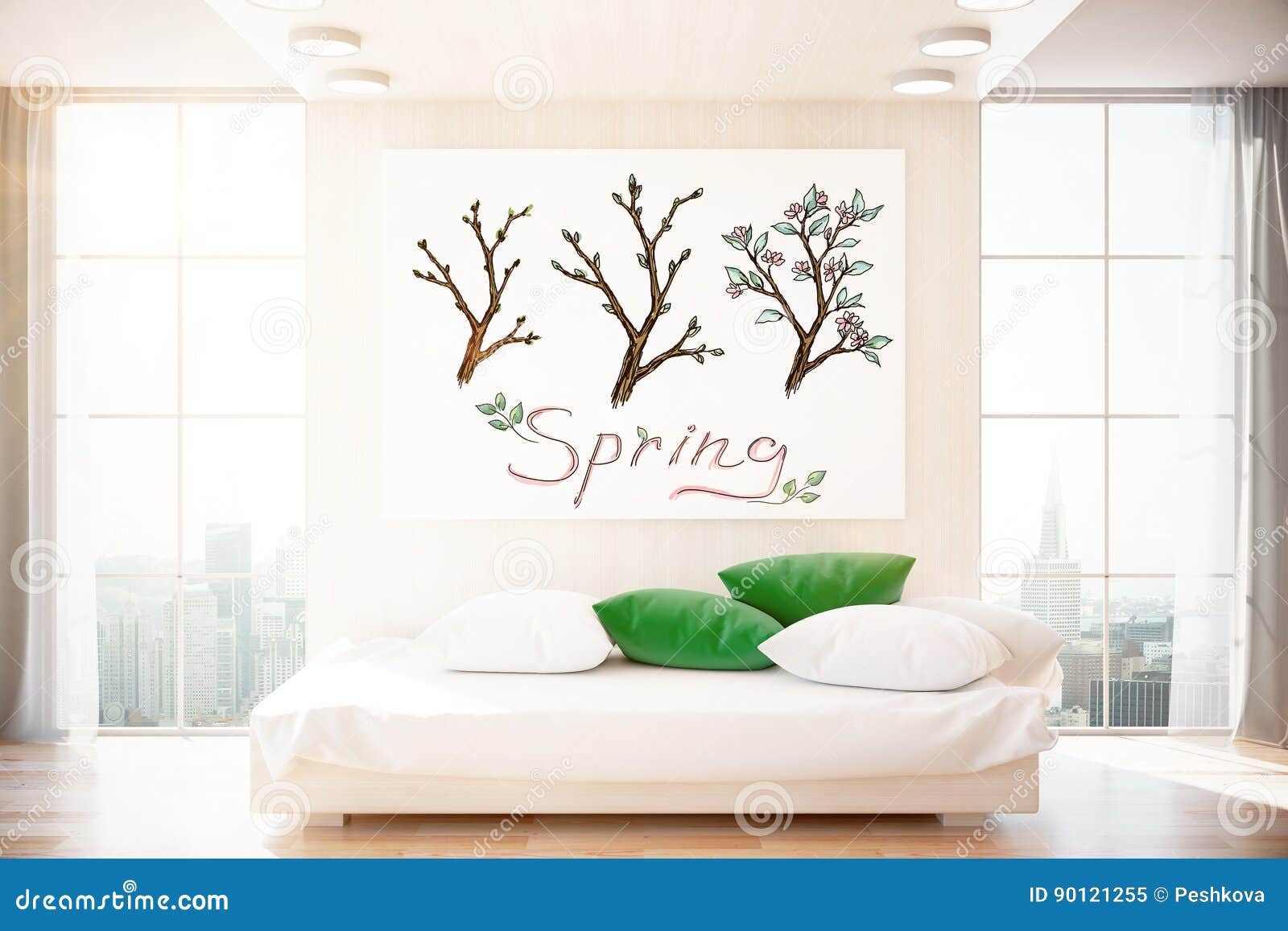 Spring concept stock illustration. Illustration of exhibition - 90121255