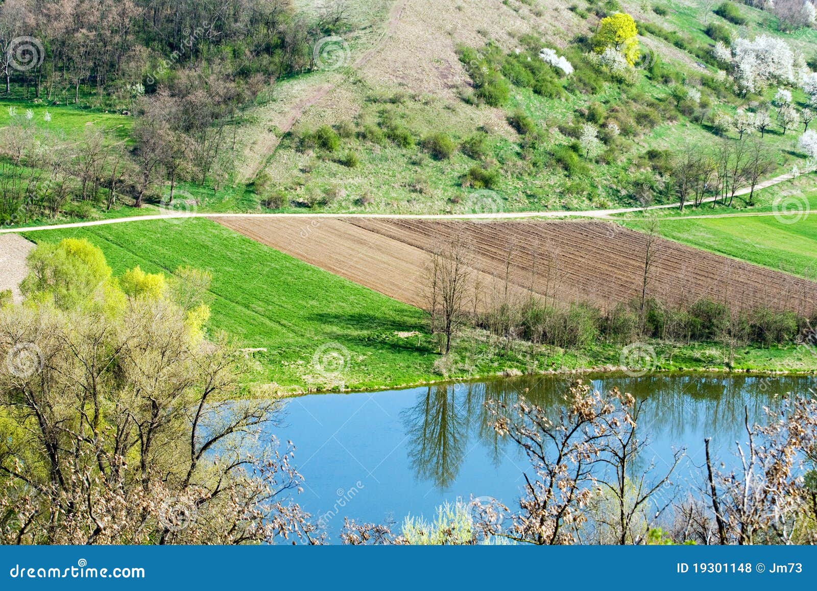 Spring countryside stock photo. Image of natural, environment - 19301148