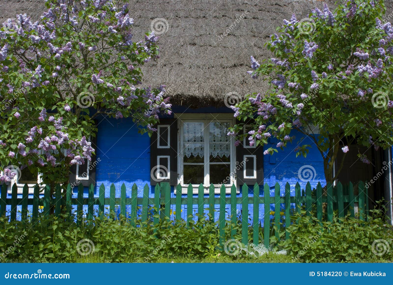 Spring countryside house stock photo. Image of flowers - 5184220