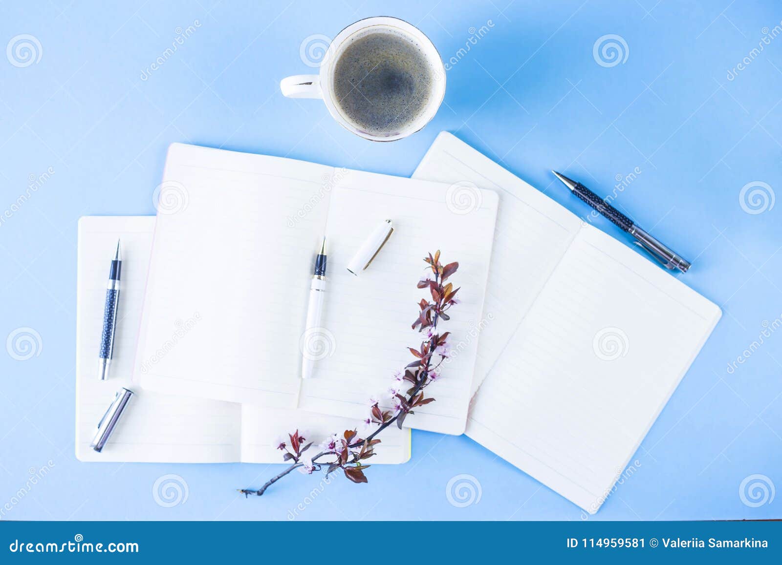 Spring Creative Workplace stock image. Image of design - 114959581
