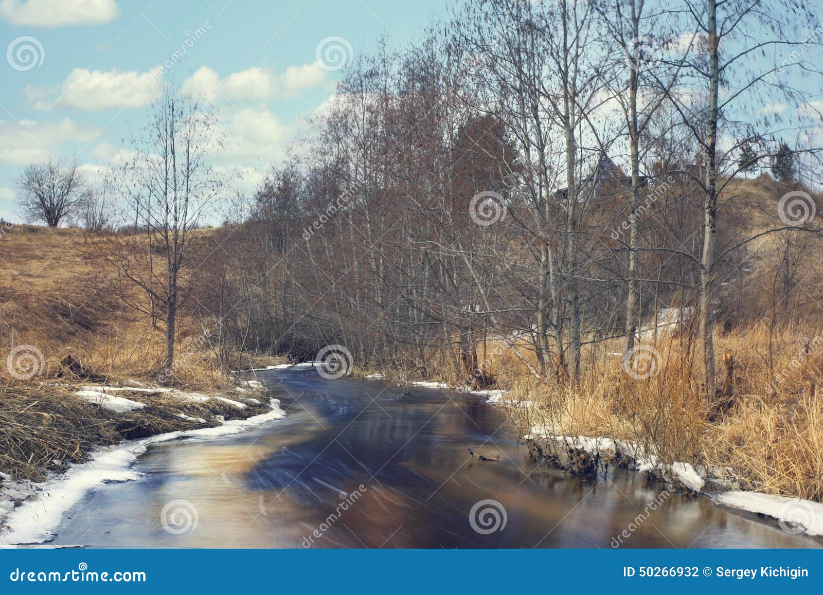 Spring Creek Water Landscape Stock Photo - Image of rays, creek: 50266932