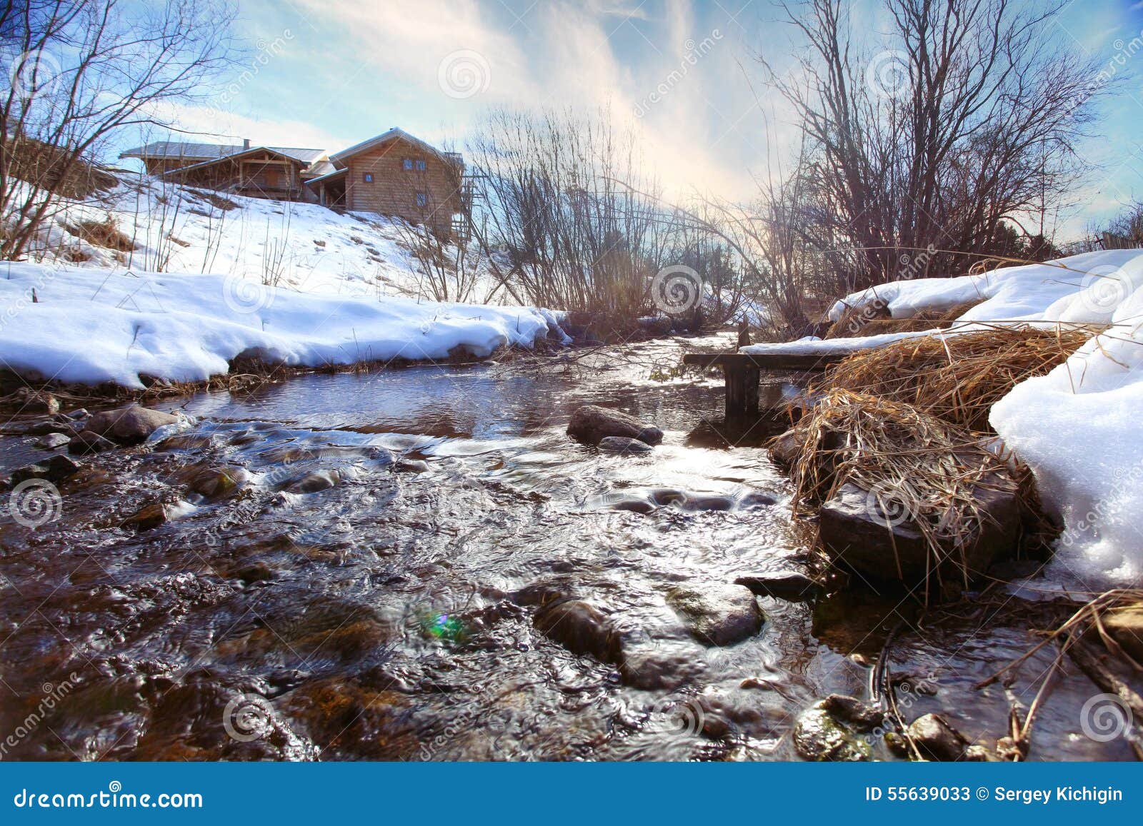 Spring creek water stock image. Image of freshness, liquid - 55639033