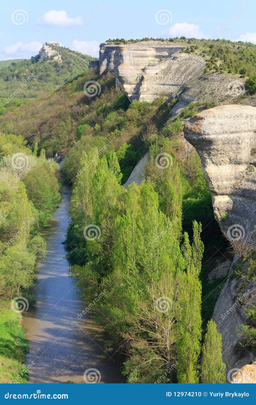 Spring Crimea Mountain Landscape (Ukraine). Stock Photo - Image of rock ...