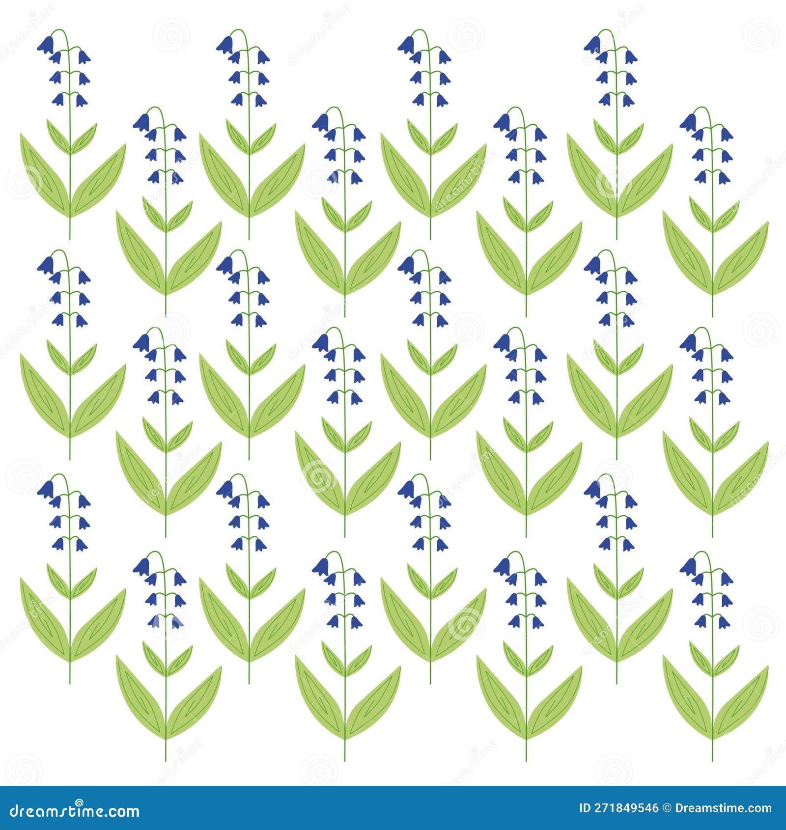 Spring Cute Flowers on White Background Pattern Texture Stock Vector ...