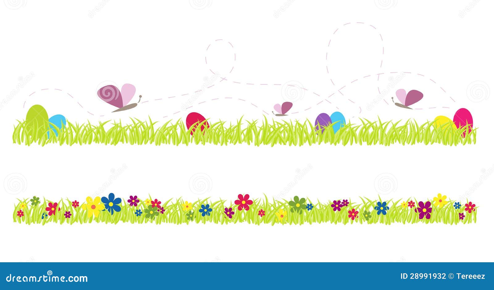 Spring Cute Grass Vector Illustration Stock Vector - Illustration of ...