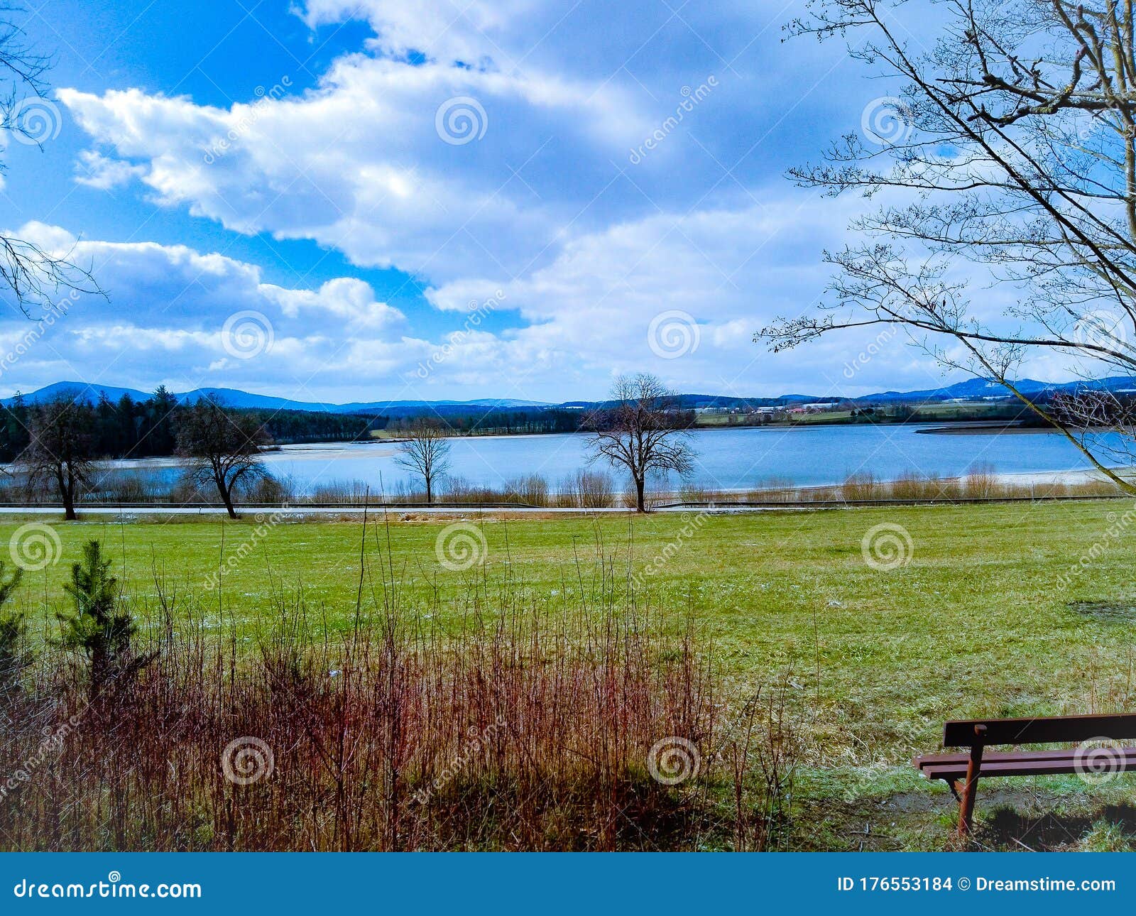Spring in Czech Republic stock photo. Image of bluesky - 176553184