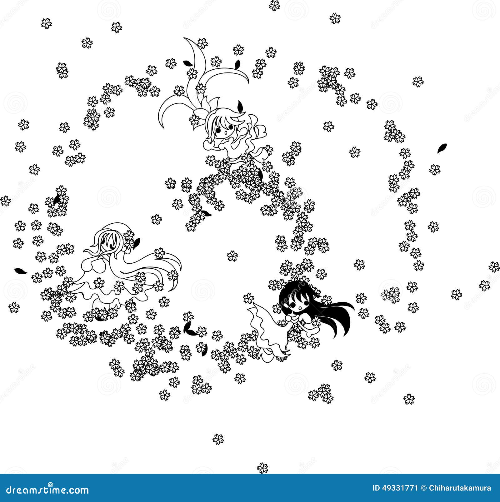 Spring Dance stock vector. Illustration of beautiful - 49331771