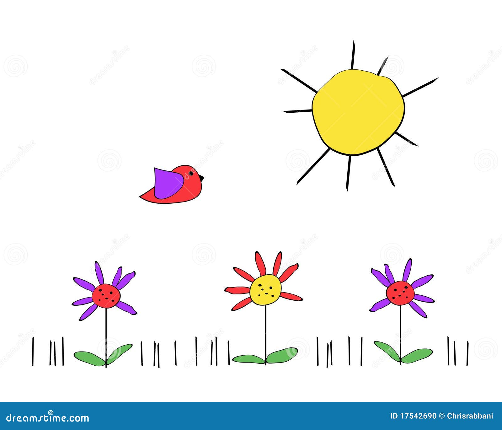 Spring Day stock illustration. Illustration of summer - 17542690