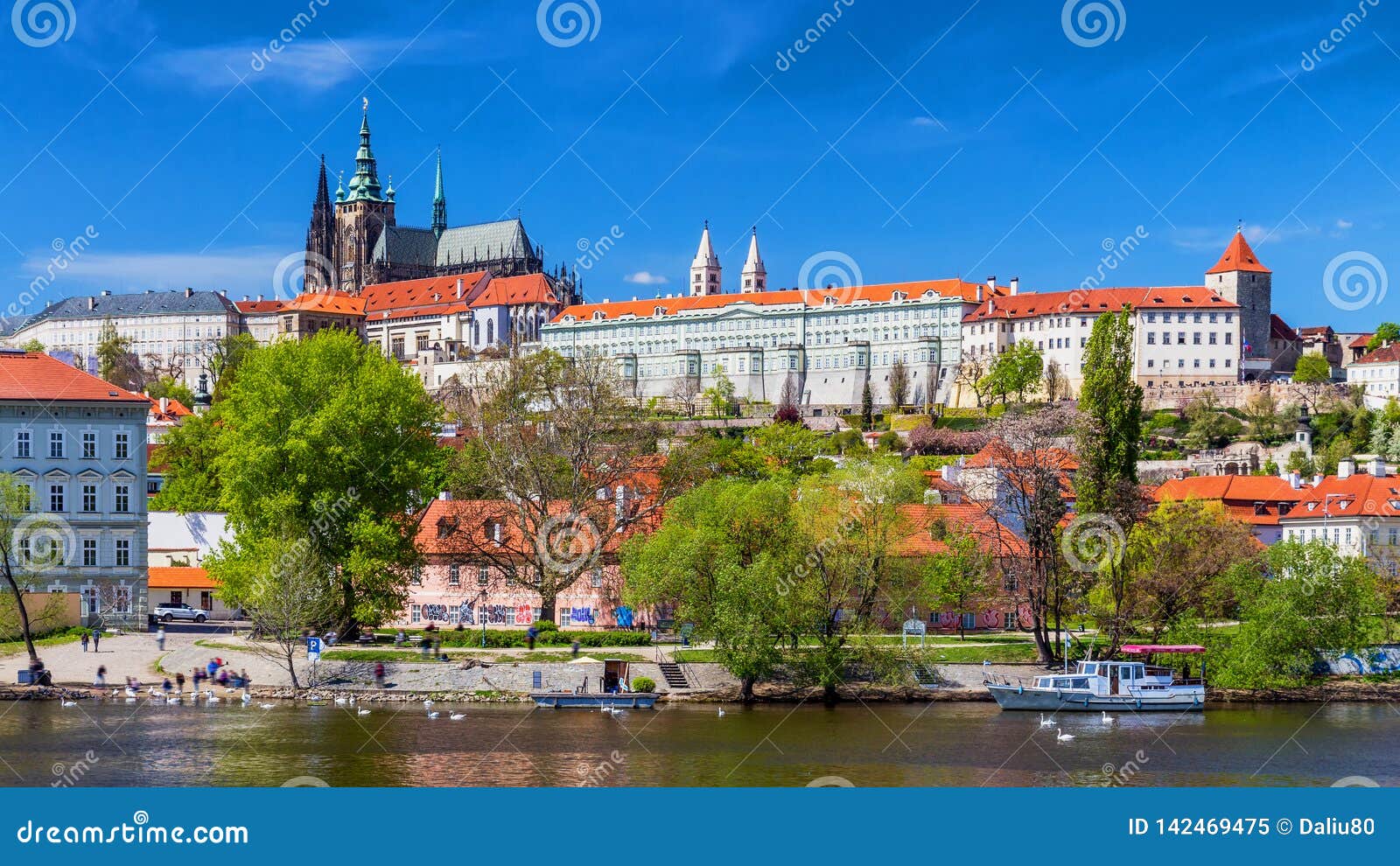 Spring Day in the City, Prague, Czech Republic Stock Image - Image of ...