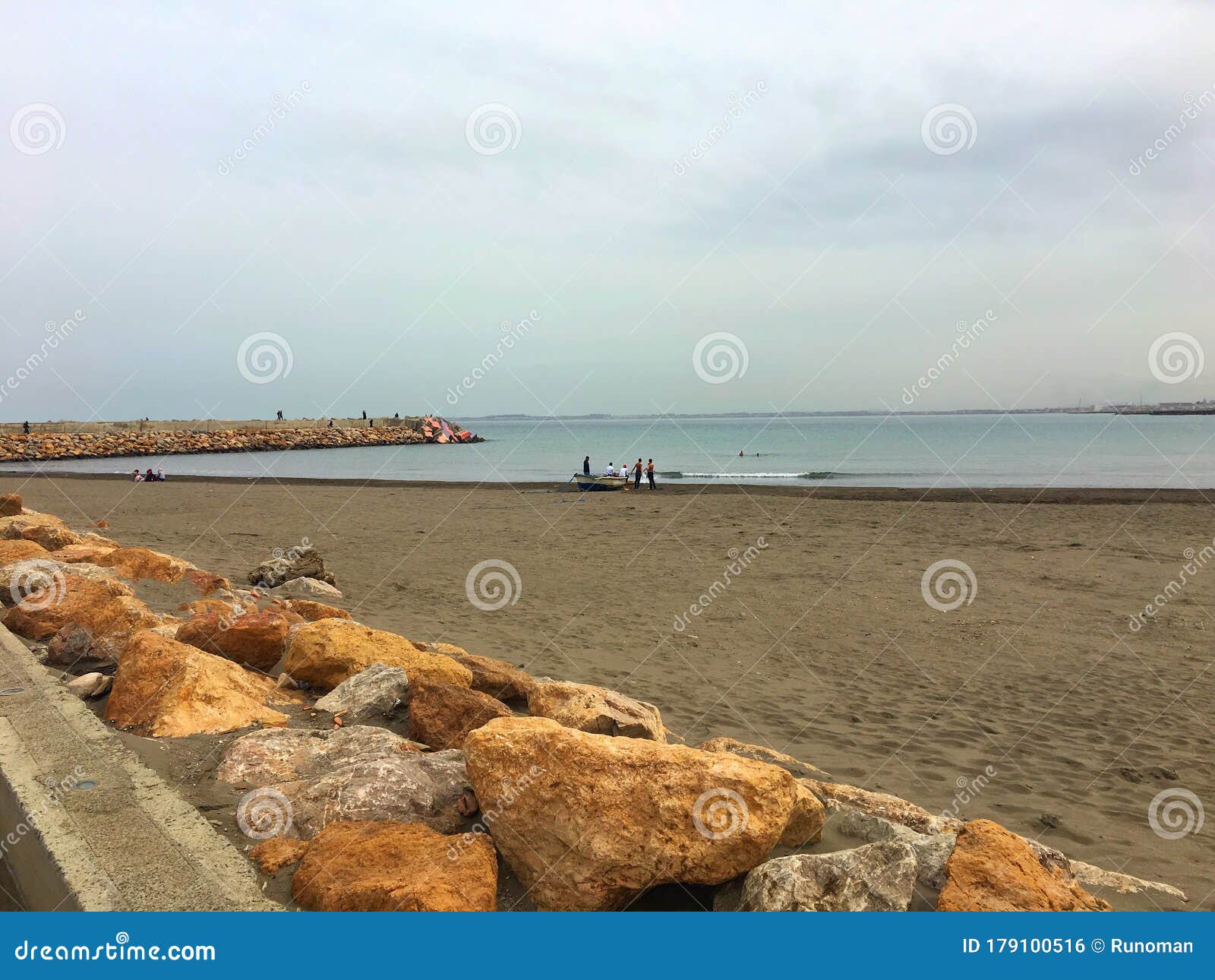 A Spring Day at Sablettes Beach of Algiers Stock Photo - Image of ...