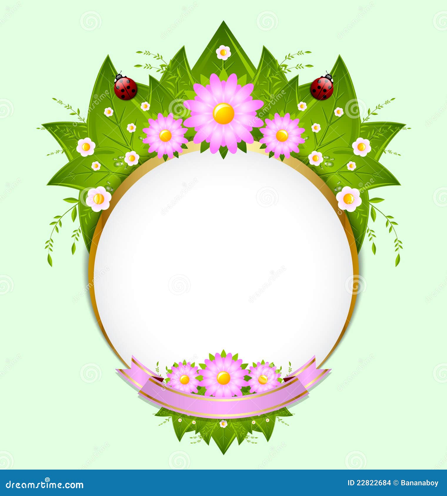 Spring decoration stock vector. Illustration of gold - 22822684