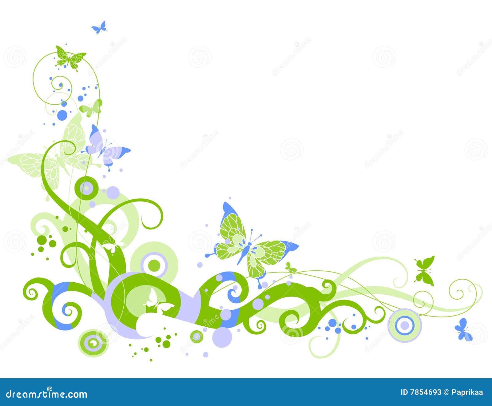 Spring decoration stock vector. Illustration of swirl - 7854693