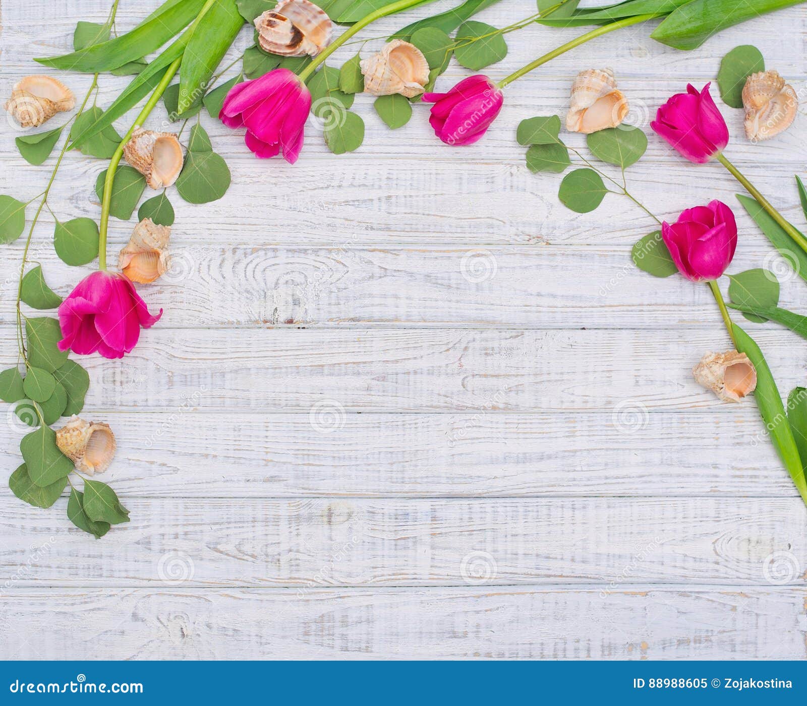 Spring decorative frame stock image. Image of tulip, greeting - 88988605