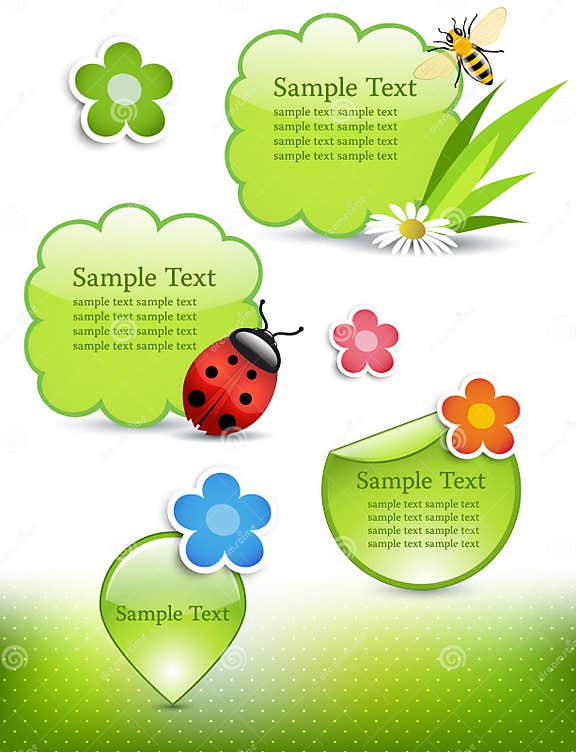 Spring design elements stock vector. Illustration of grass - 17775244
