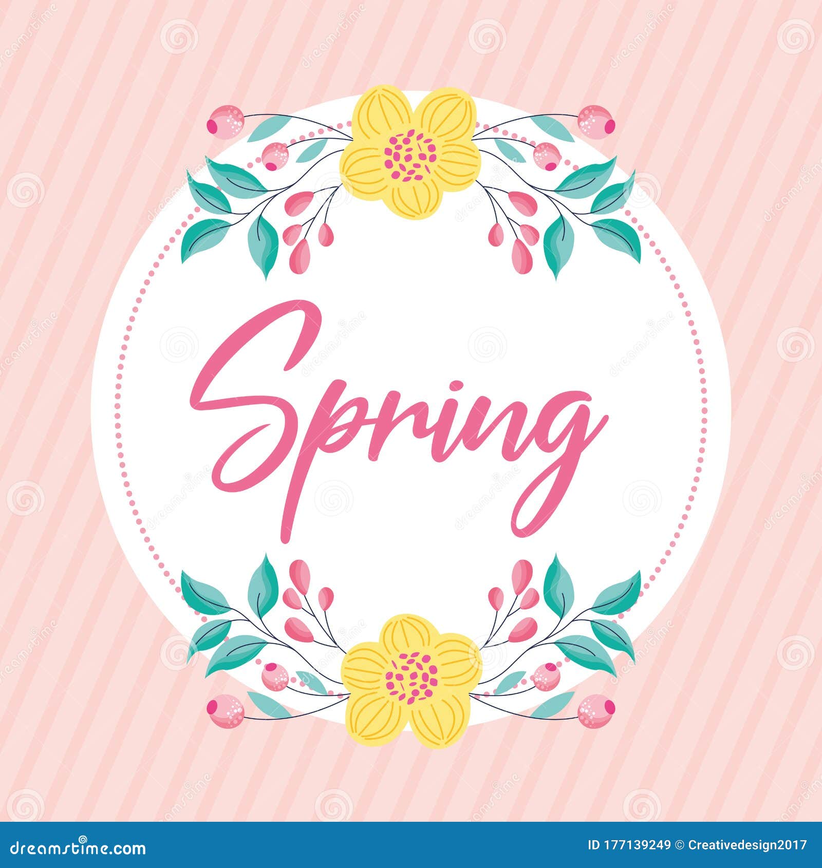 Spring design illustration stock vector. Illustration of decorative ...