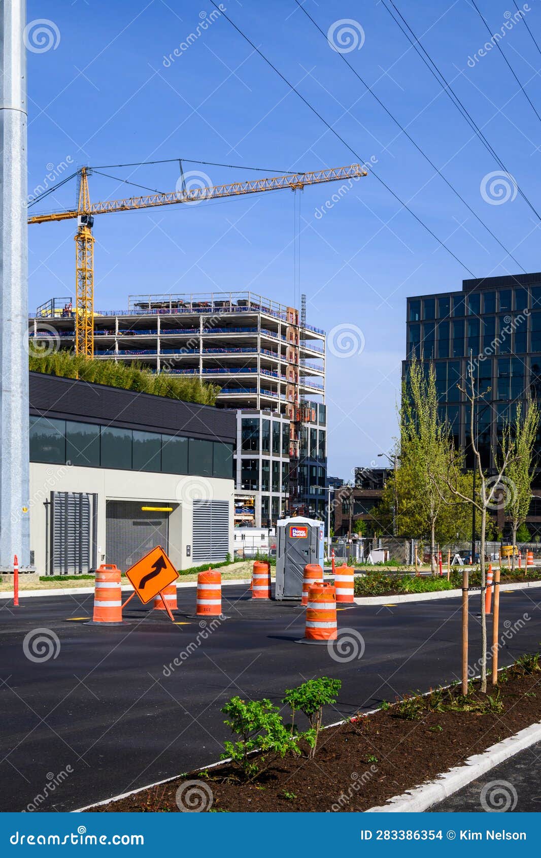 Spring District, New Construction, Working Crane, and Road Closures ...