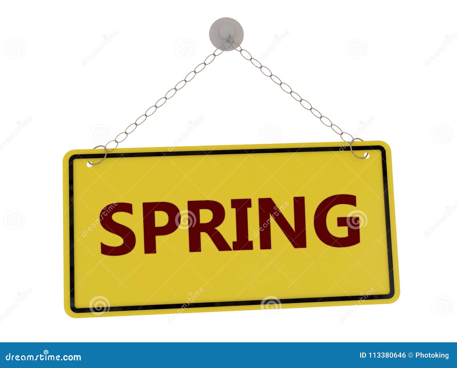 Spring sign stock illustration. Illustration of billboard - 113380646