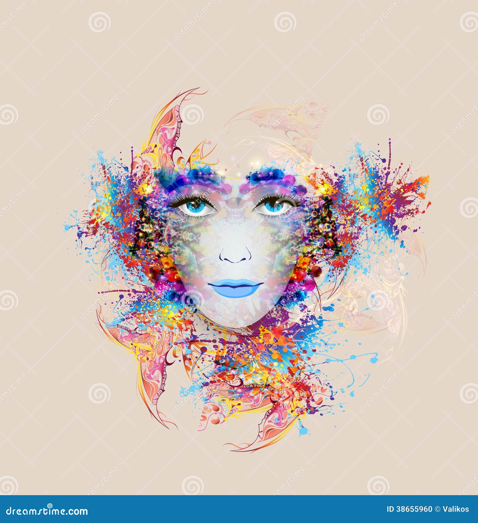 Spring Dream stock illustration. Illustration of line - 38655960